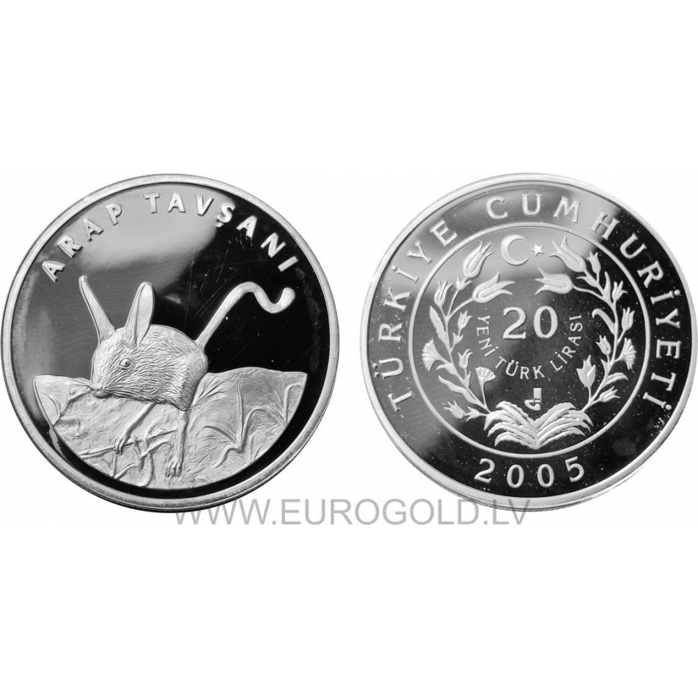 Nopirkt Turkey 20 Lira 2005 - Turkey Animals - Allactaga Williamsi