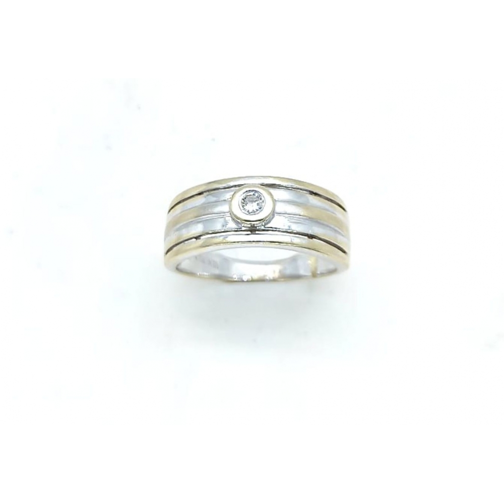 Nopirkt Zelta gredzens ar briljantu; Au 750; 4.37g; 17.5mm