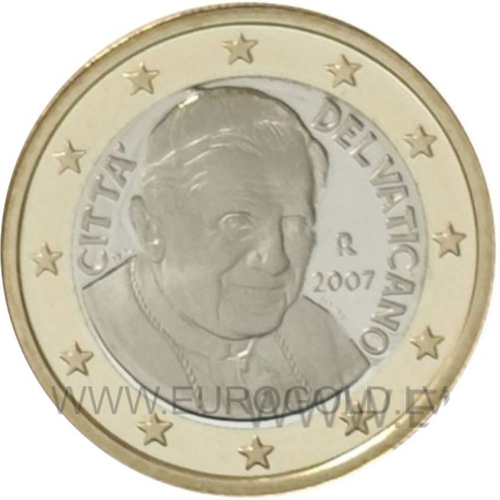 Nopirkt Vatican 1 Euro 2007 (Proof)